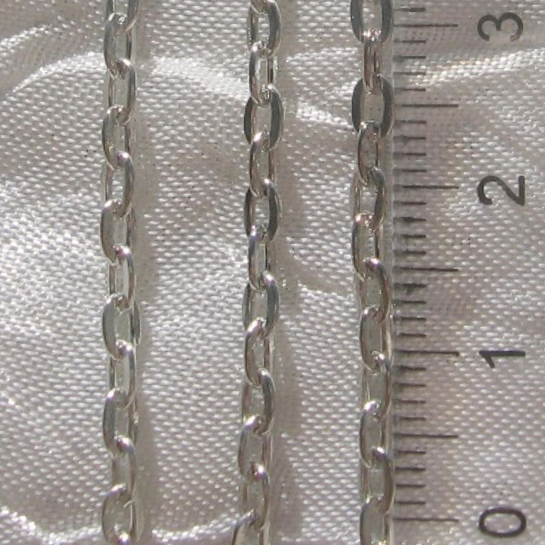 Forced Chain, 1 Meter Chain, Silver Chain, Platinum Color, Open Link ...