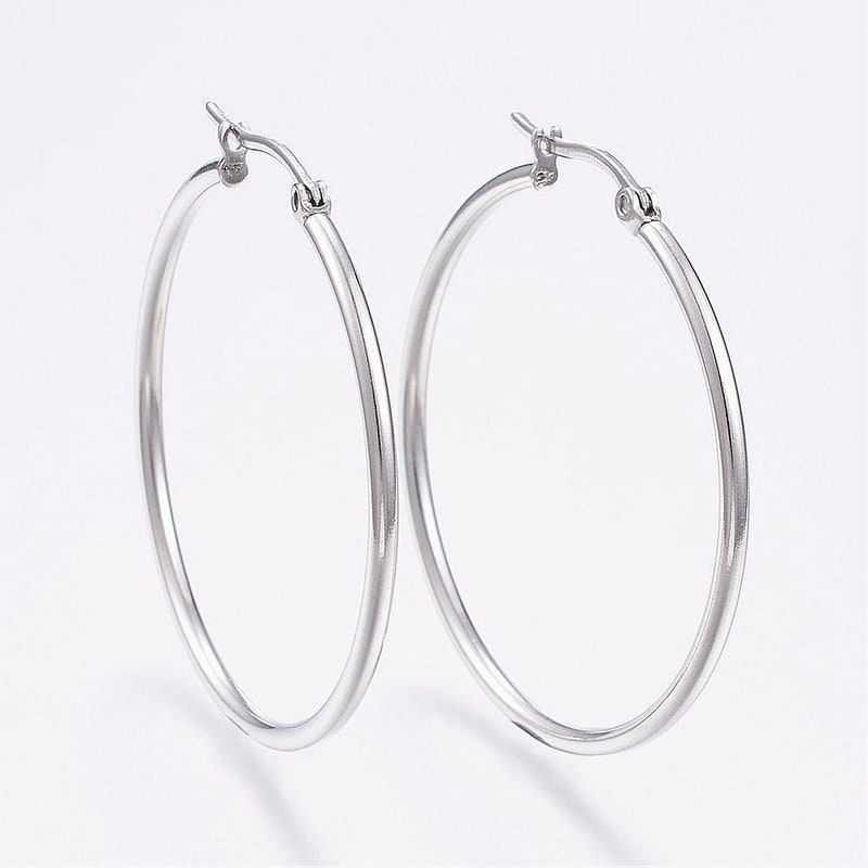 Stainless Steel Hoops - Etsy