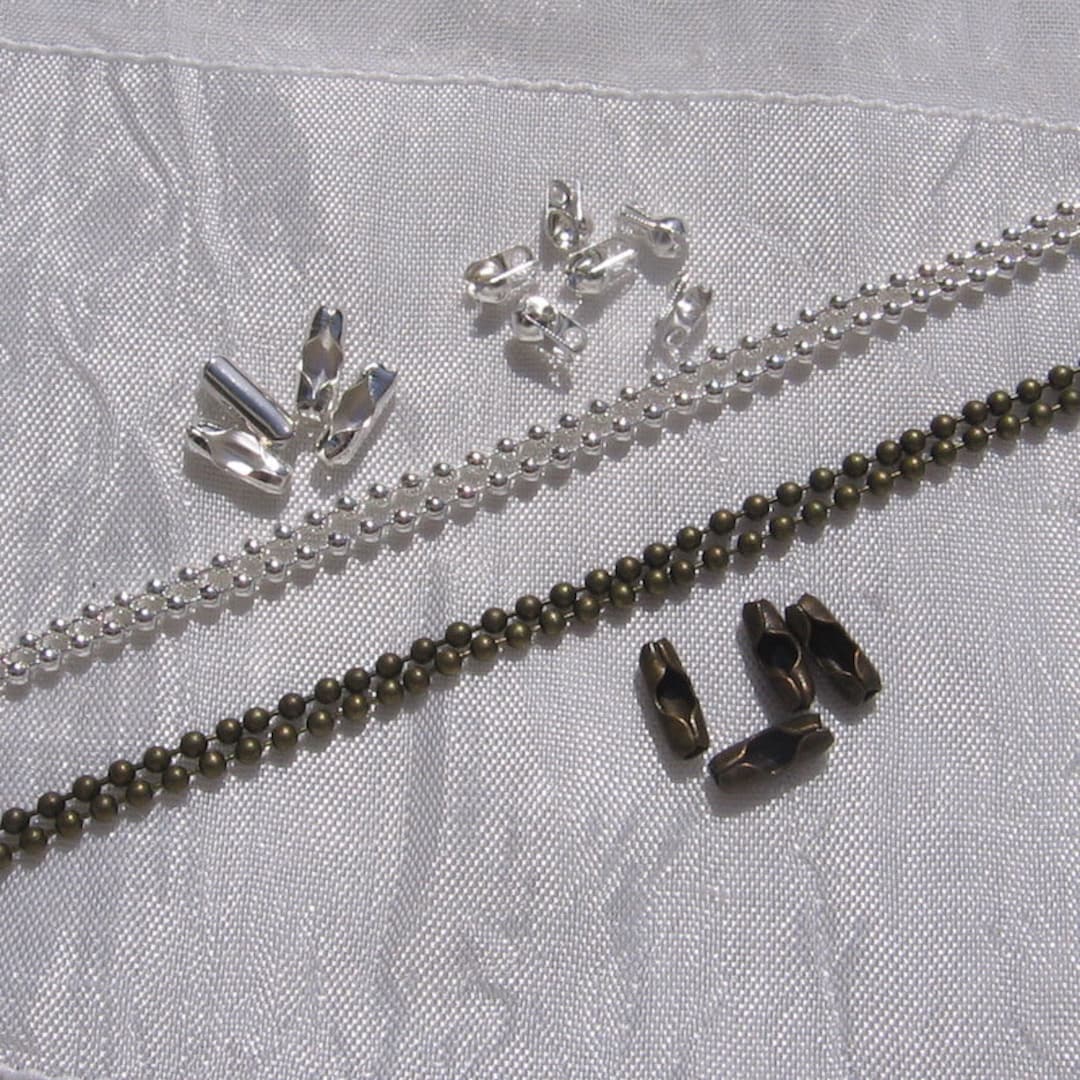 2mm Ball Chain, Ball Knot Covers, Ball Connectors, Chain Tips, CHOICE ...