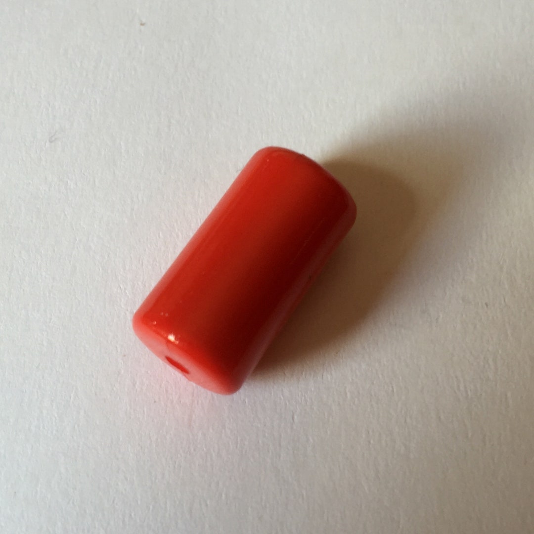 A Red Acrylic Tube Column Bead - Etsy
