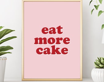 Eat more cake | Etsy