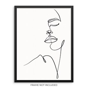 Continuous Line Art Print Abstract Woman's Body Shape - Etsy