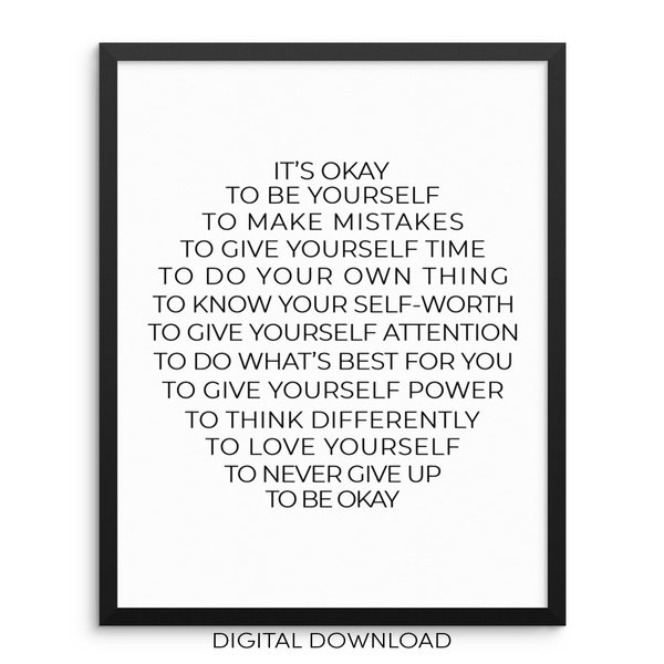 Okay Quote - Etsy