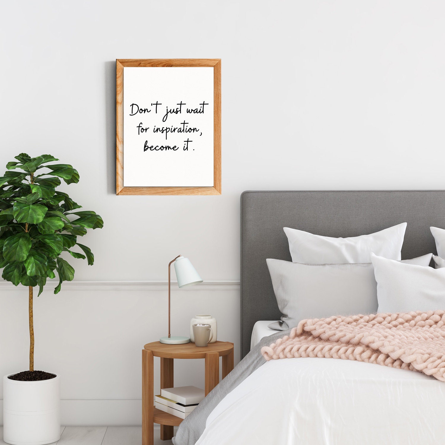 Inspirational Quote Wall Poster Art Print Don't Just | Etsy