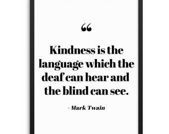 Mark Twain Motivational Poster Print Typography Classroom - Etsy