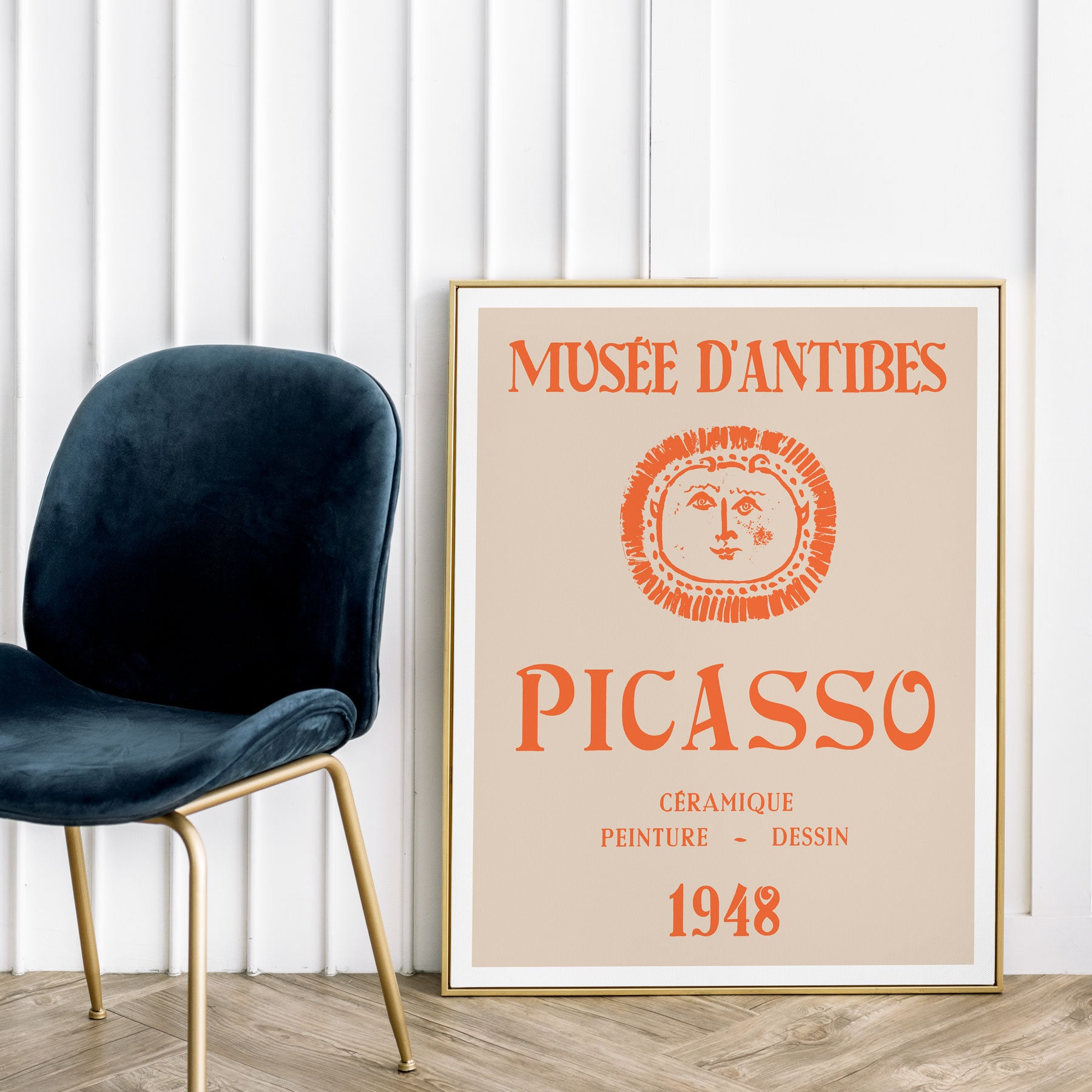 Picasso Musée D'antibes Gallery Exhibition Art Print Eclectic Poster ...