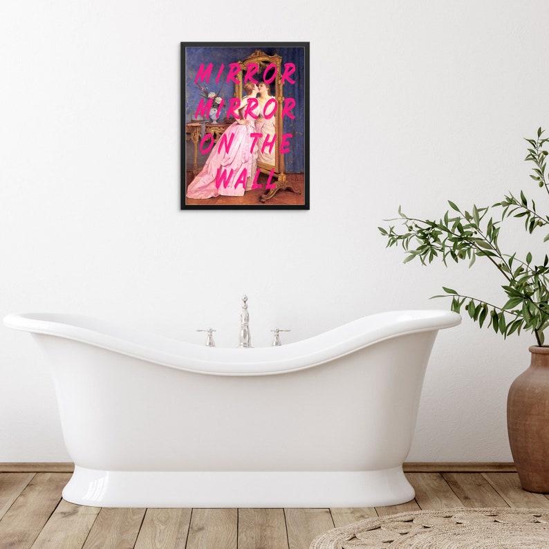 Mirror Mirror on the Wall Altered Vintage Art Print DIGITAL DOWNLOAD ...