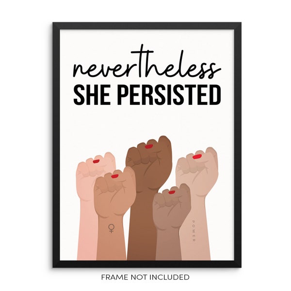 She Persisted Print - Etsy