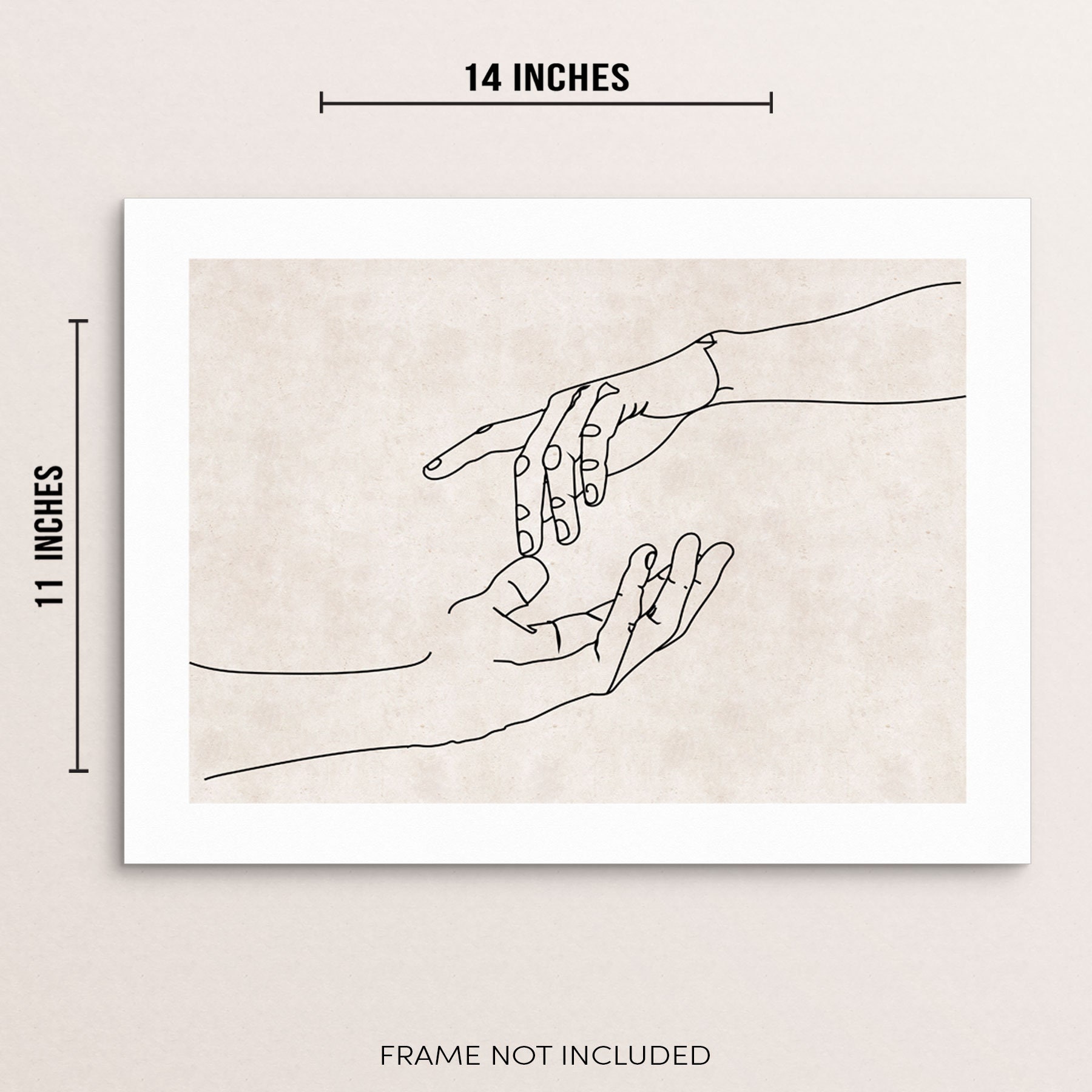 Minimalist One Line Art Print Abstract Hands Wall Decor Poster - Etsy