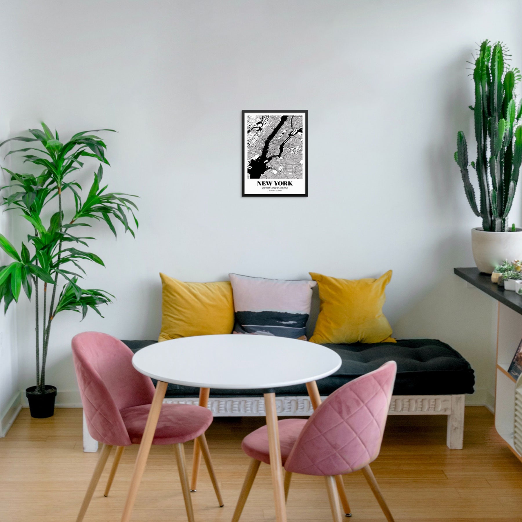 New York City Grid Map Art Print DIGITAL DOWNLOAD NYC - Etsy