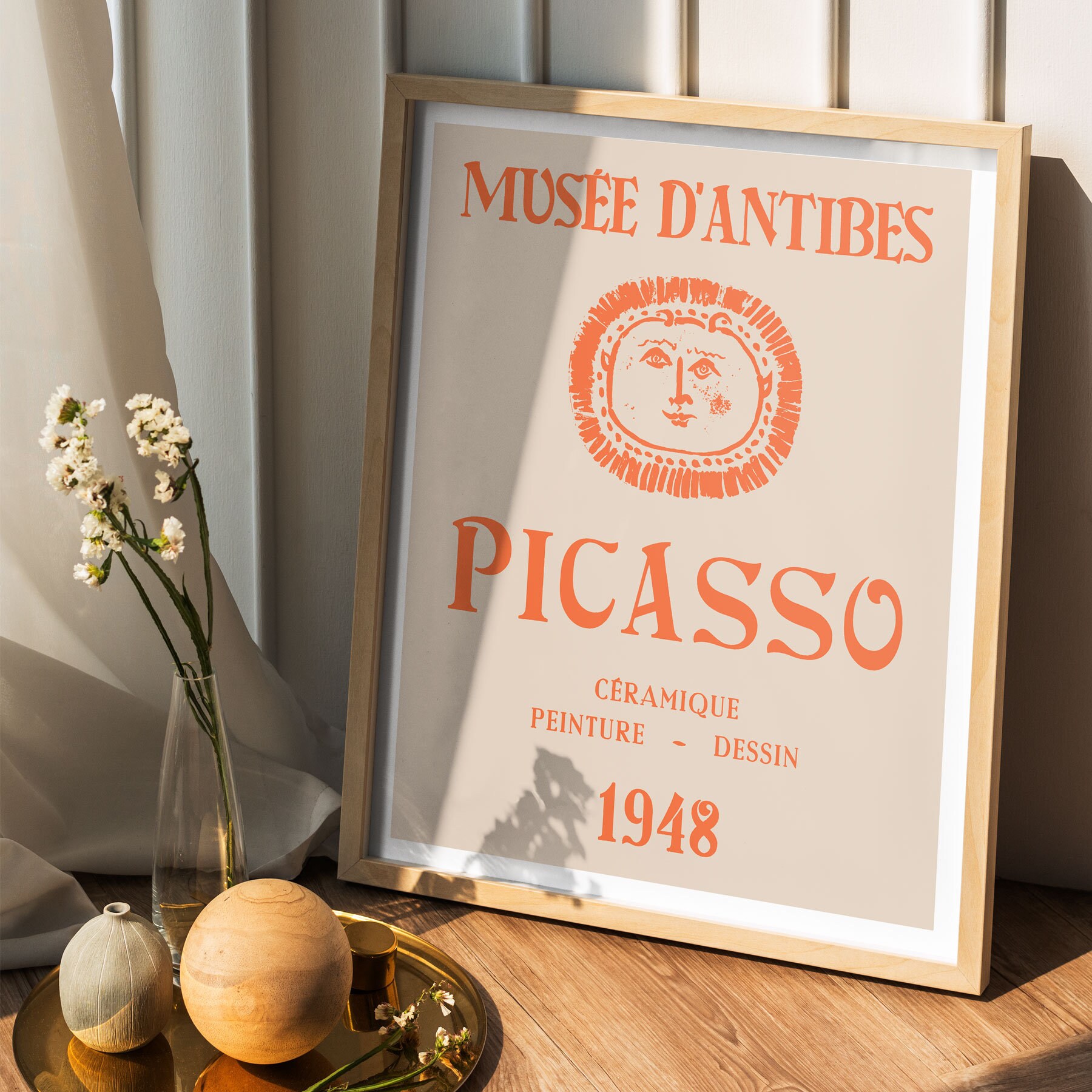 Picasso Musée D'antibes Gallery Exhibition Art Print Eclectic Poster ...