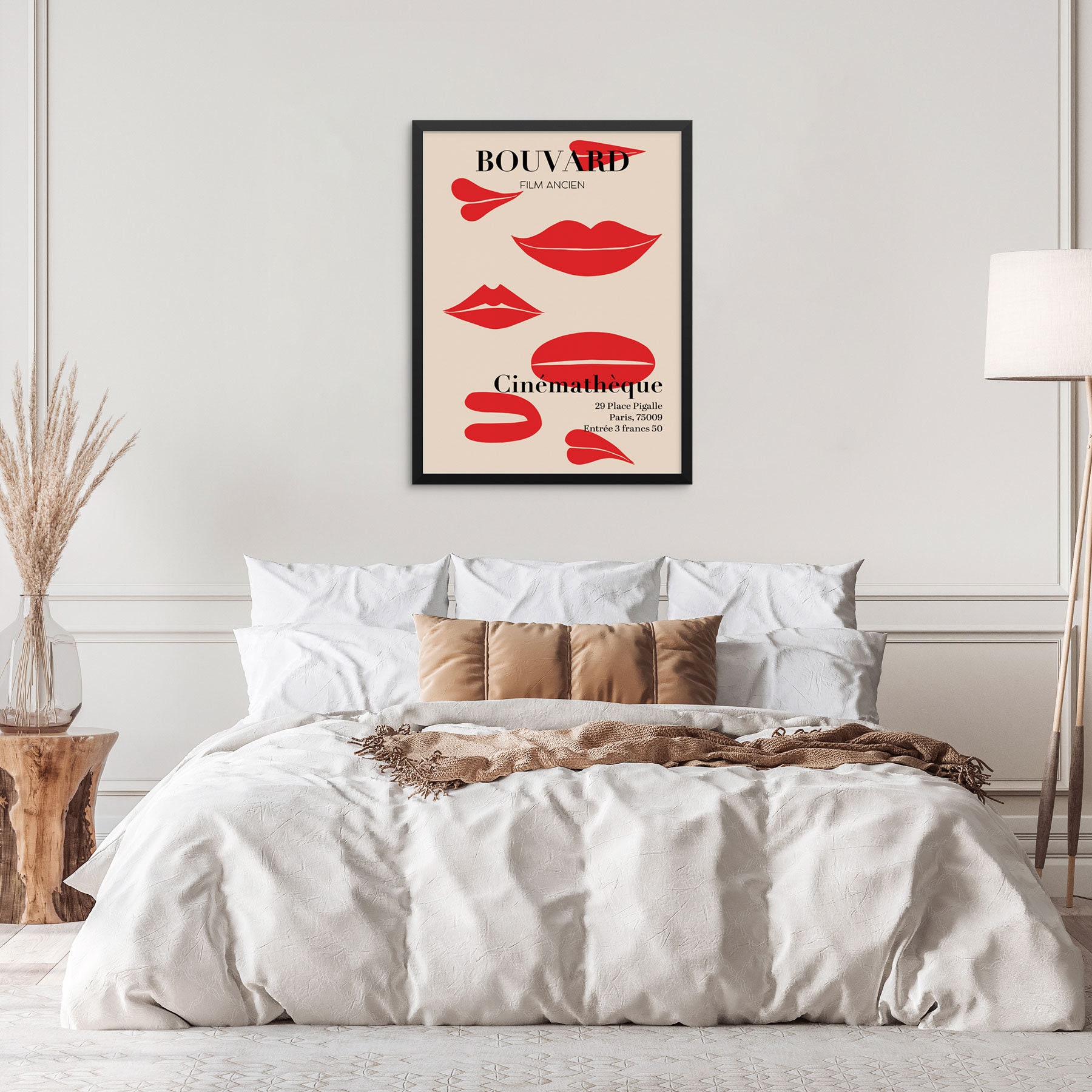 Bouvard Film Ancien Red Lips Art Print Vintage Movie Poster - Etsy