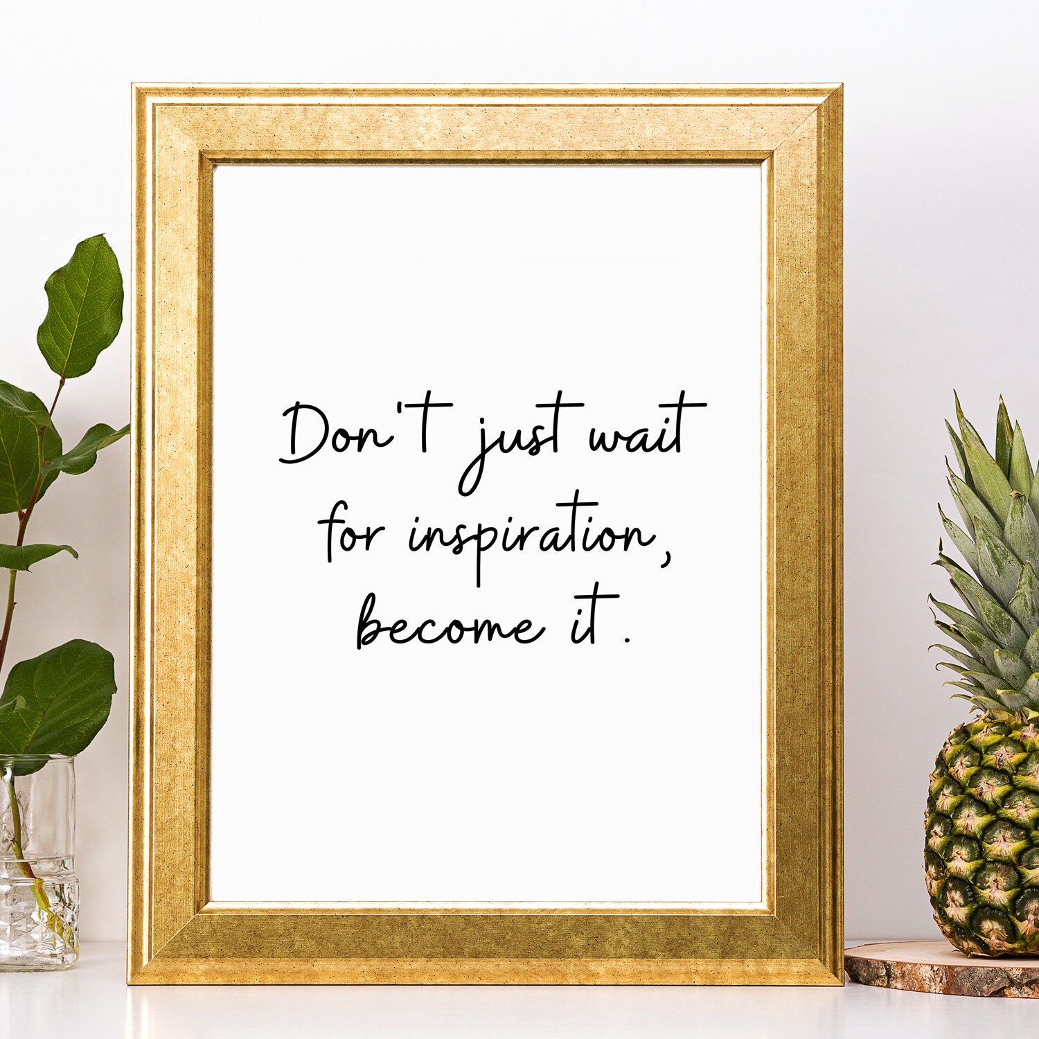 Inspirational Quote Wall Poster Art Print Don't Just | Etsy