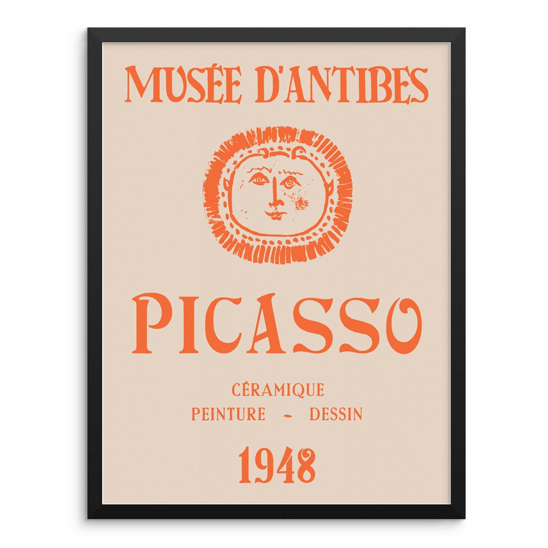 Picasso Musée D'antibes Gallery Exhibition Art Print Eclectic Poster ...