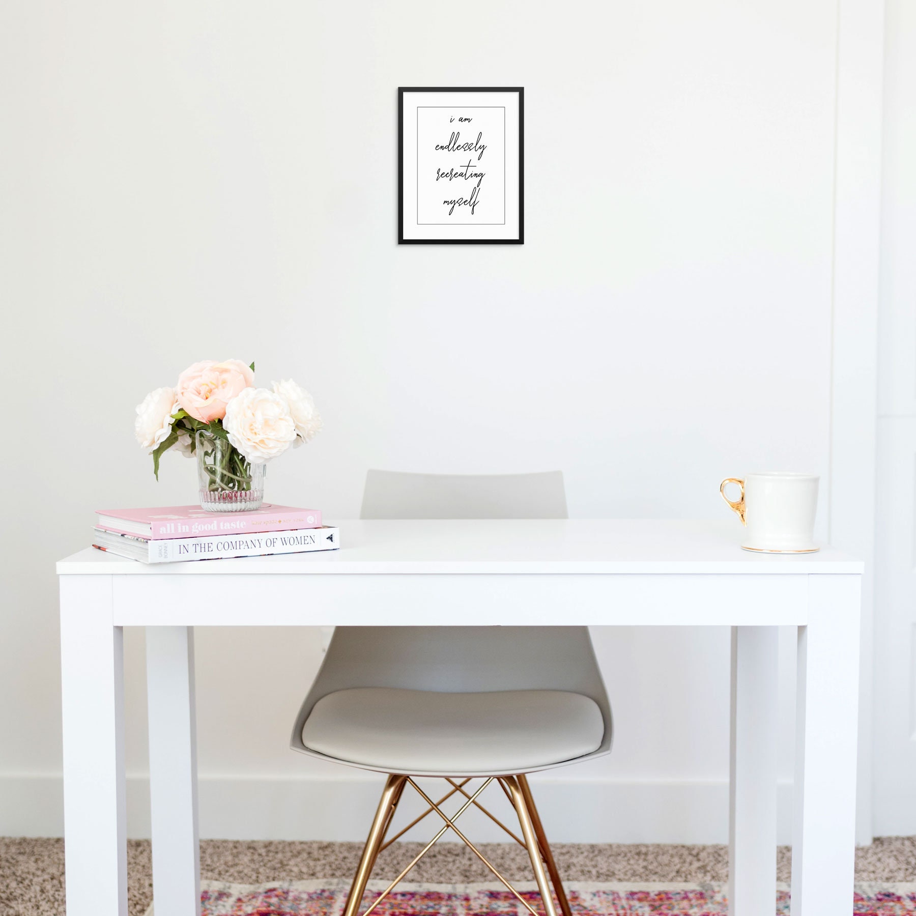 Inspirational Quote Wall Decor Art Print I Am Endlessly | Etsy