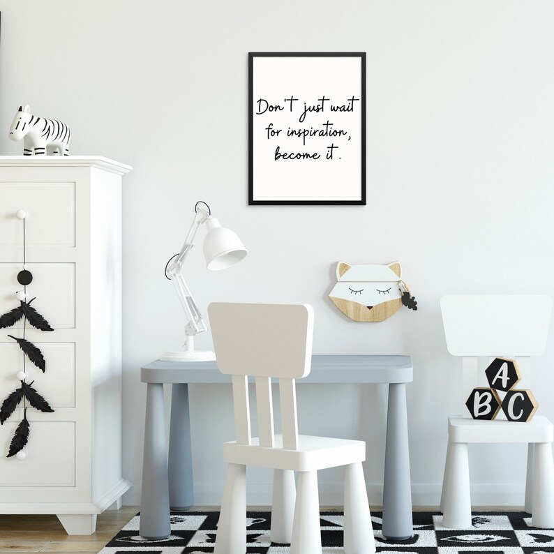 Inspirational Quote Wall Poster Art Print Don't Just - Etsy