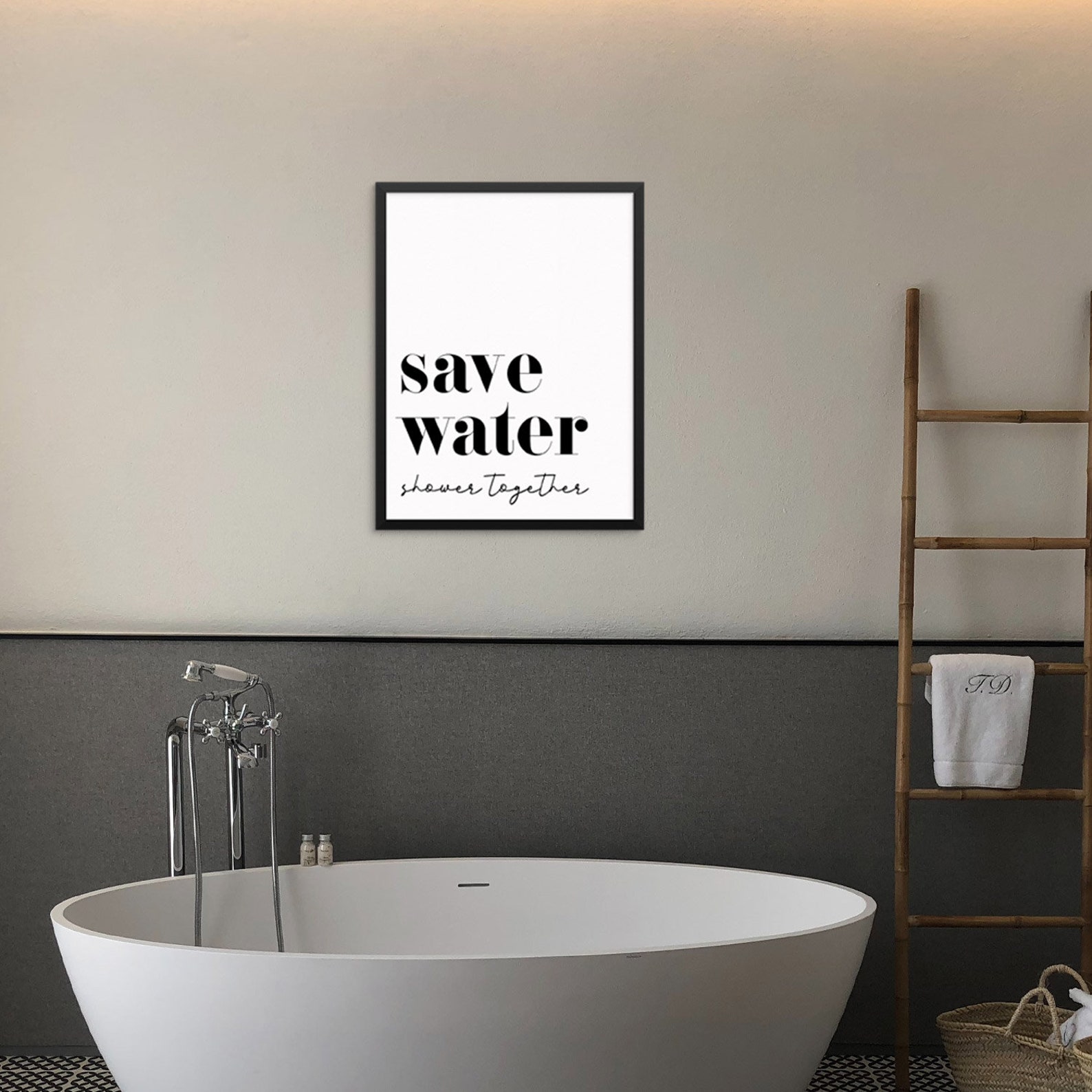Save Water Shower Together Naughty Bathroom Art Print Sign - Etsy