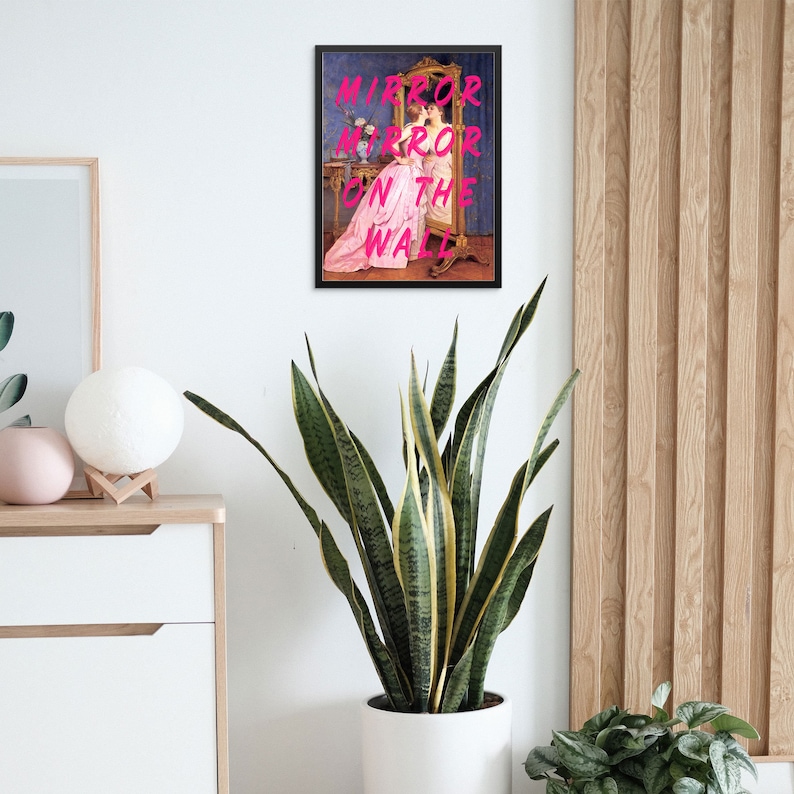 Mirror Mirror on the Wall Altered Vintage Art Print DIGITAL - Etsy