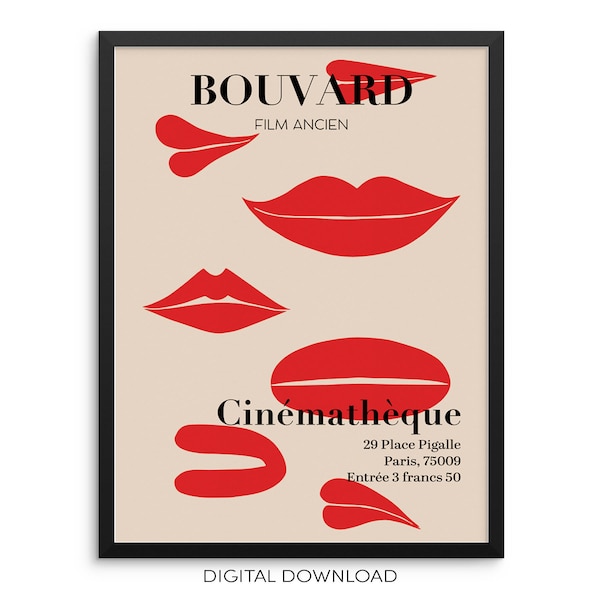 Lips Poster - Etsy