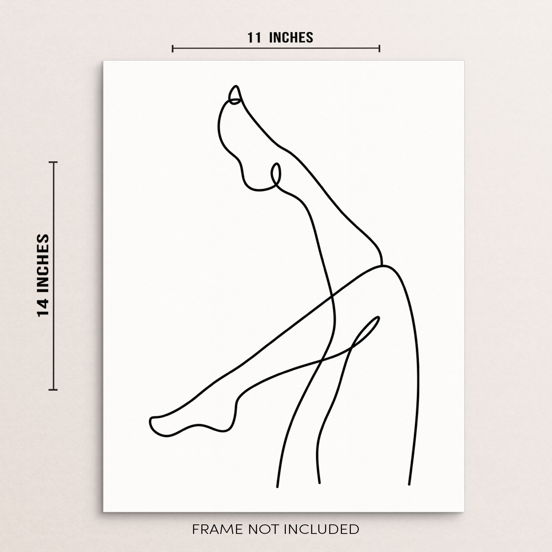 Abstract Woman's Legs Wall Art Print Poster One Line Body - Etsy