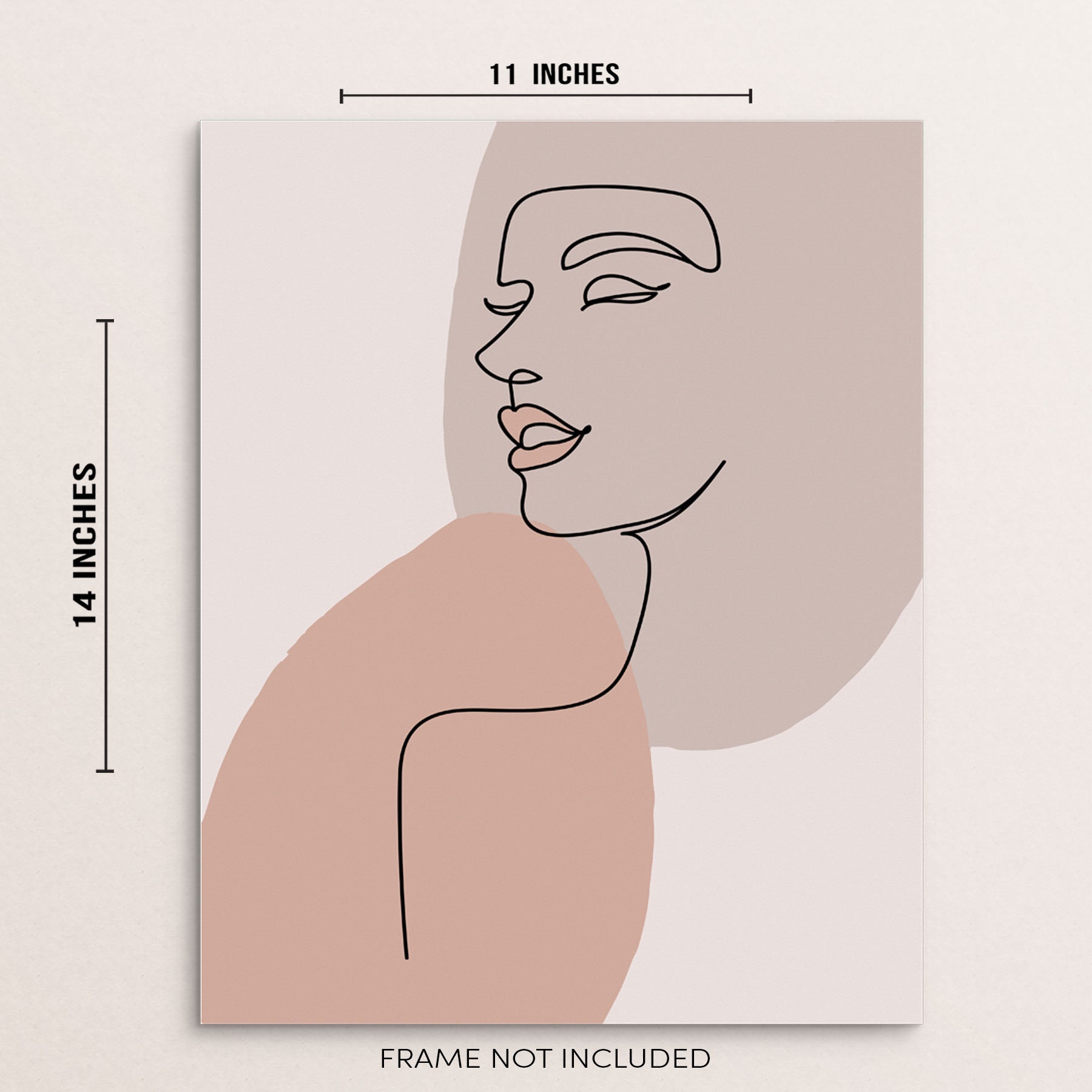 Abstract Woman's Face One Line Wall Art Print Poster - Etsy