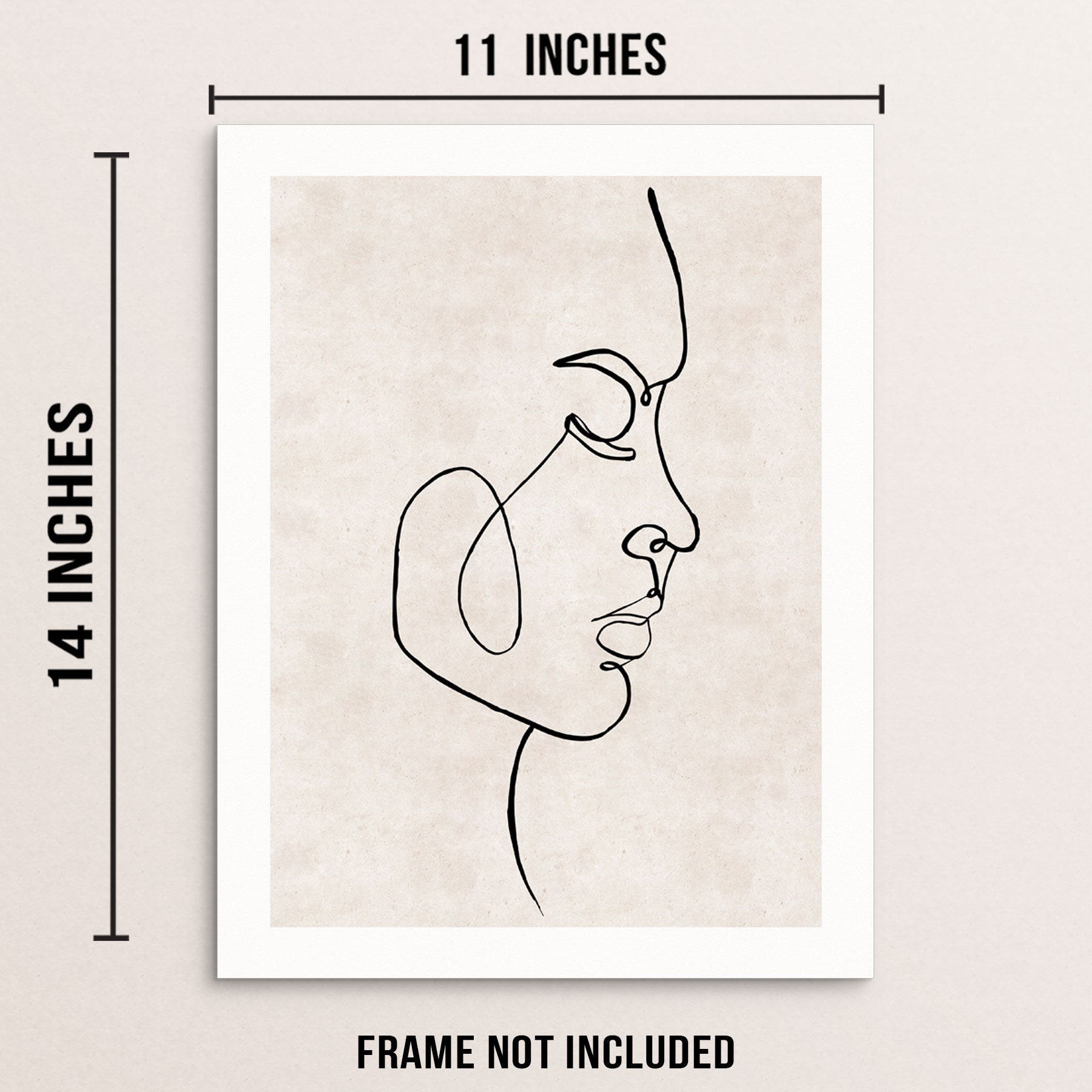 One Line Drawing Wall Art Print Abstract Face Home Decor - Etsy