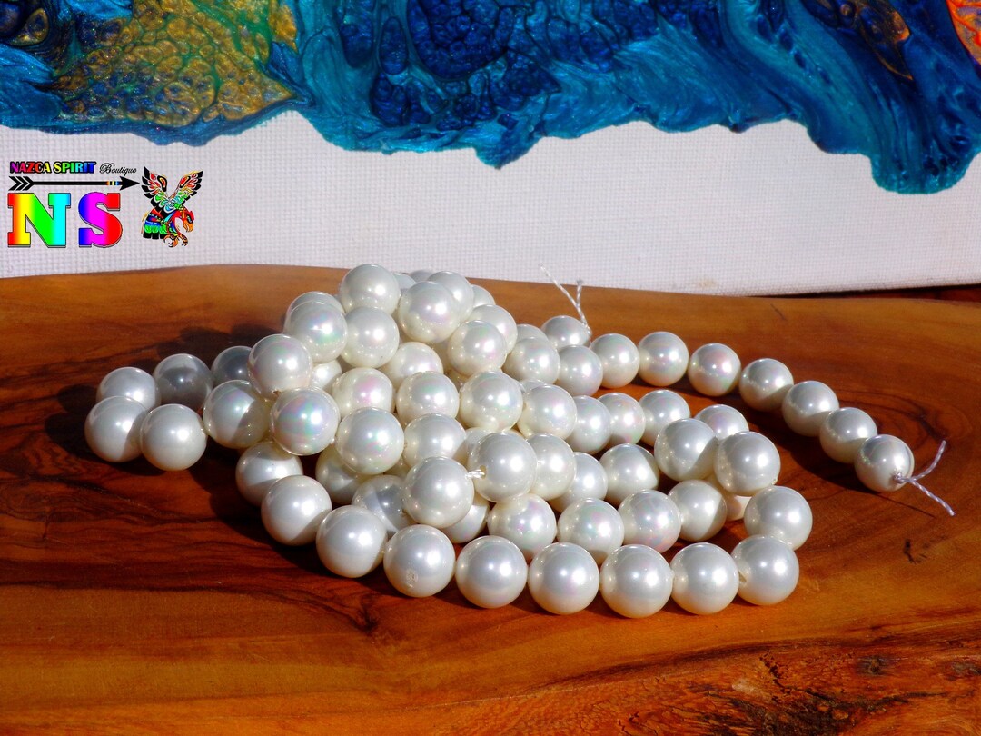 Large White Mallorcan Pearls From 7.5mm to 8 Mm ("0.29 to "0.31) Grade ...