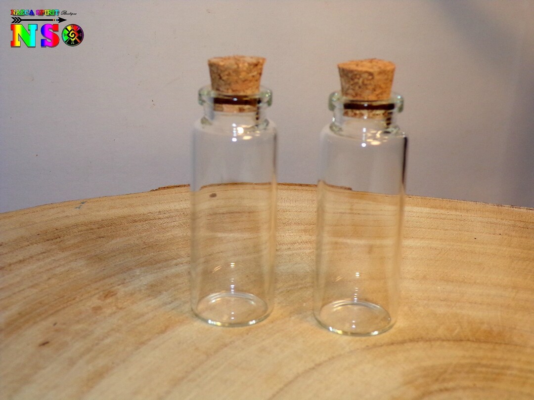 Small Glass Vials 6.5 Cm 2.55 High for Jewelry Making Clear Vials 2 Cm ...