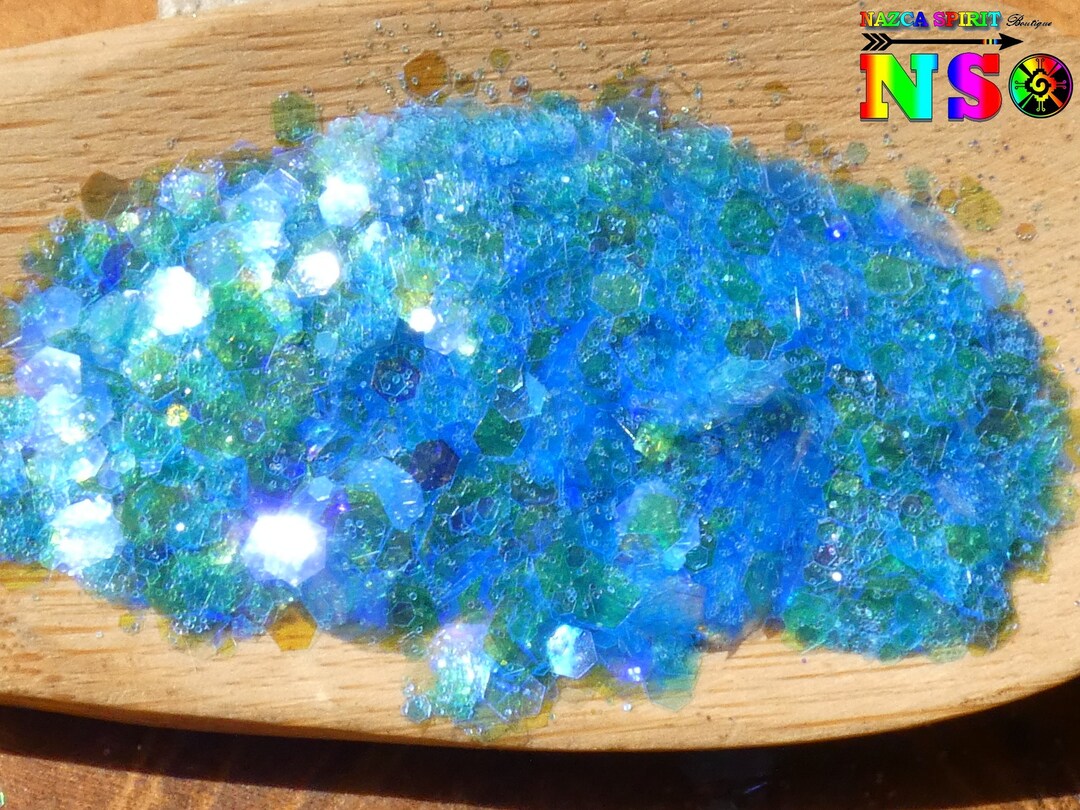 Iridescent Opalescent Hexagonal Glitter 5 Gr 0.18 Oz Bag, Iridescent ...