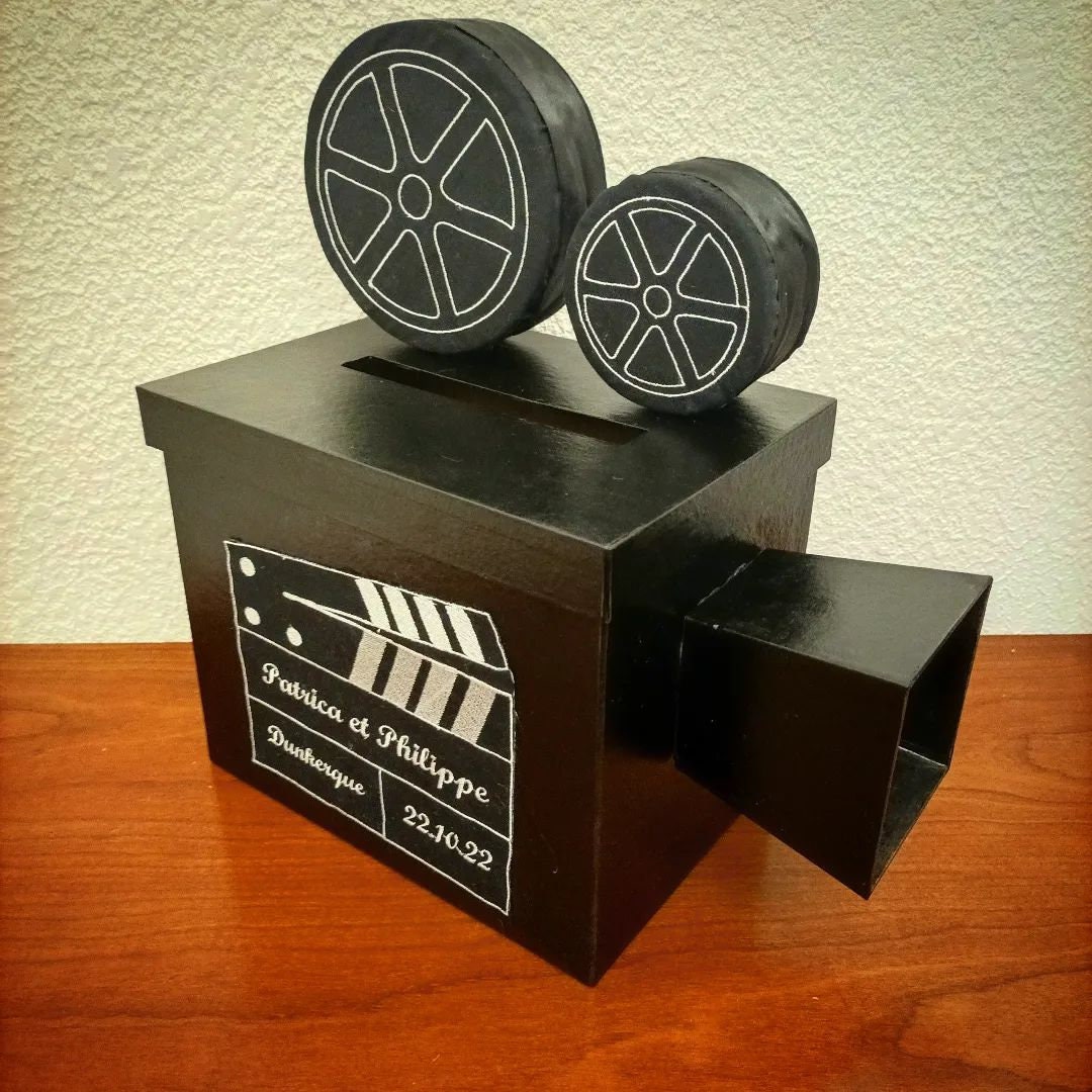 Urn for Wedding Theme Cinema Piggy Bank Camera - Etsy