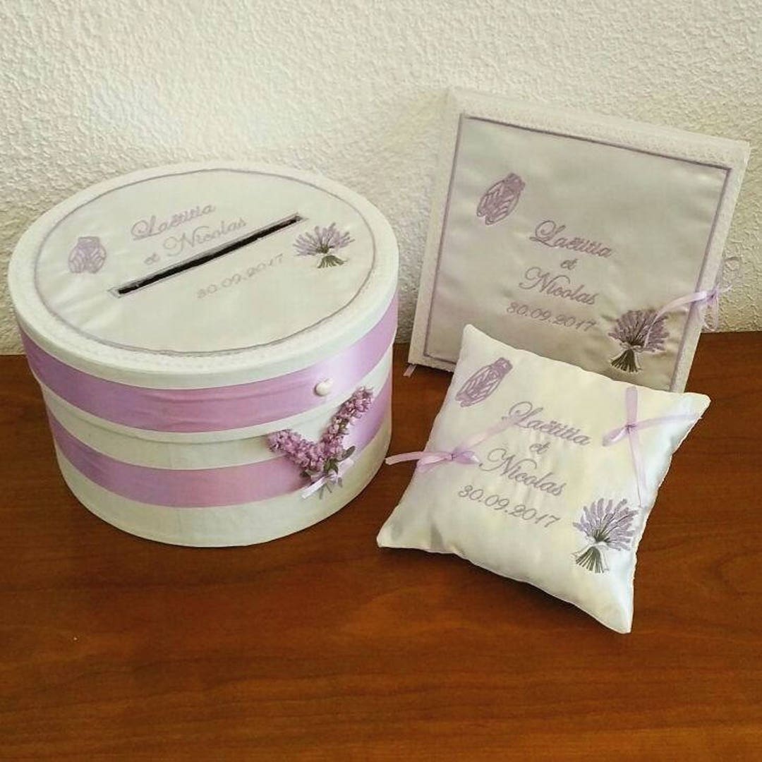 Wedding Provencal Theme: Set Including a Piggy Bank, a Guestbook, a ...