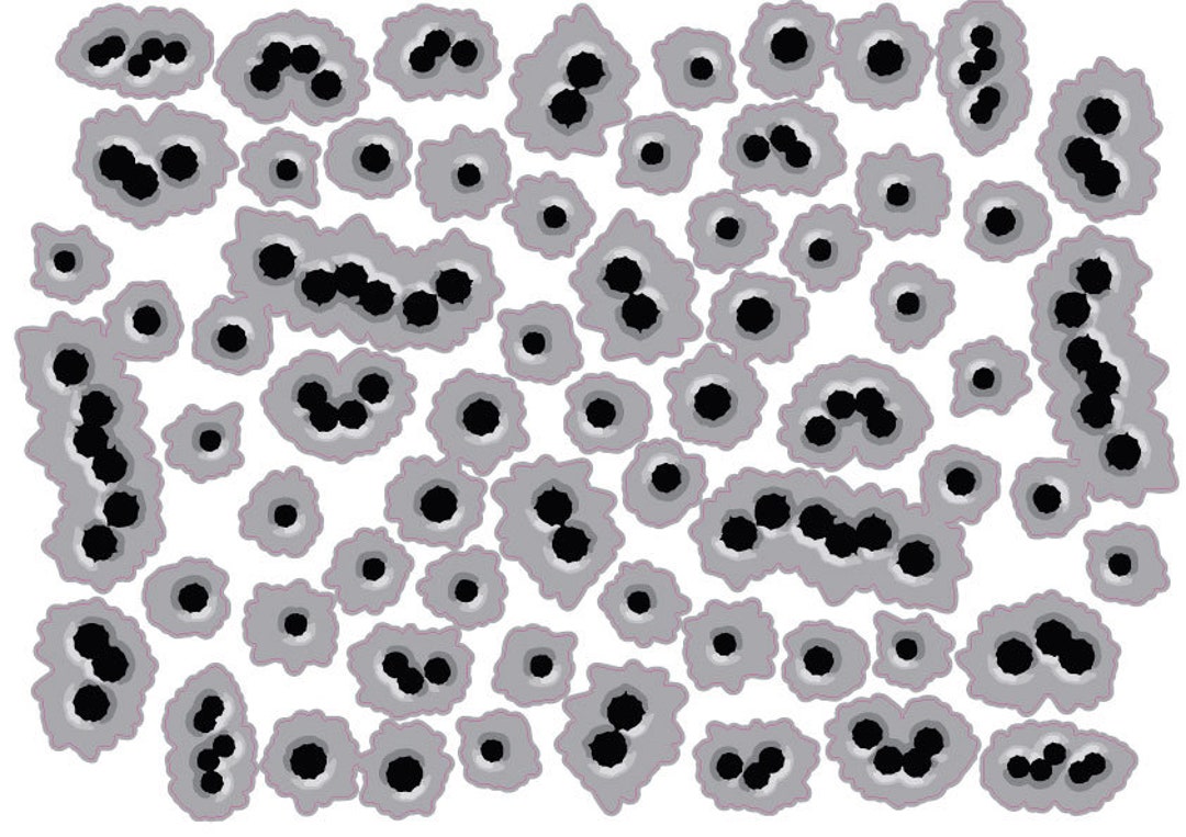 Bullet Impact Stickers 9mm for Car, Truck, Motorcycle - Etsy