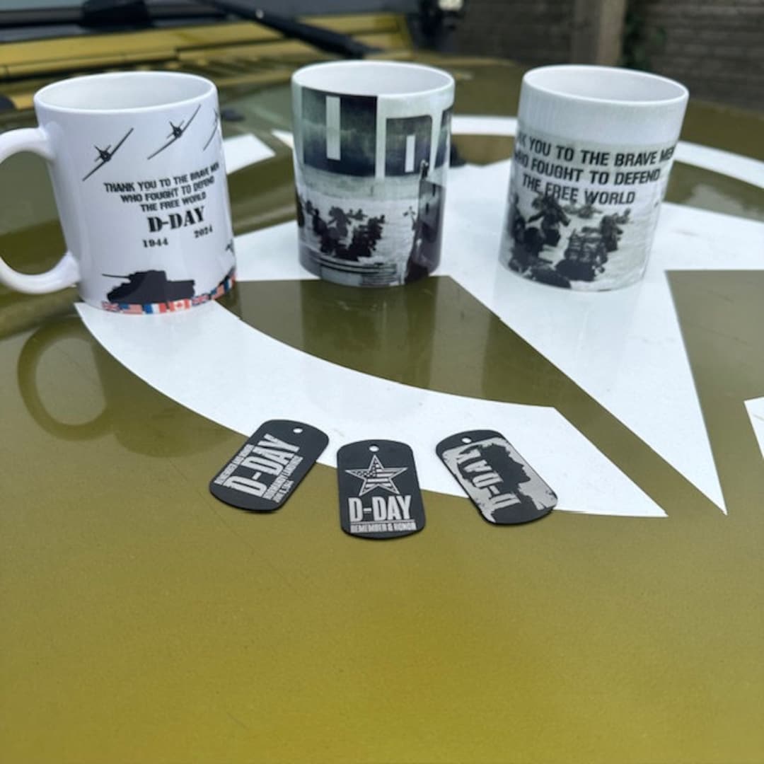 D-day Mug V2, World War 2 Ceramic Mug, D-day WW2 Mug, Sherman Mug Gift ...
