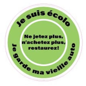 Tax Vignette Car Sticker Decal, Old Classic Car Custom Windshield ...