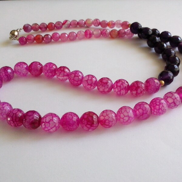 Magenta Necklace - Etsy