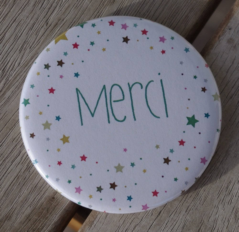 Magnet aimant Merci modèle étoiles merci vert 56mm | Etsy