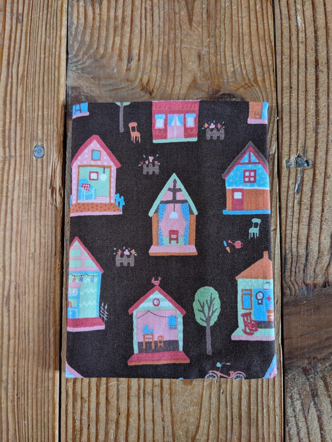 Reversible Passport Cover, Small Houses Pattern - Etsy