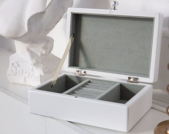 White Jewelry Box Personalized - Etsy
