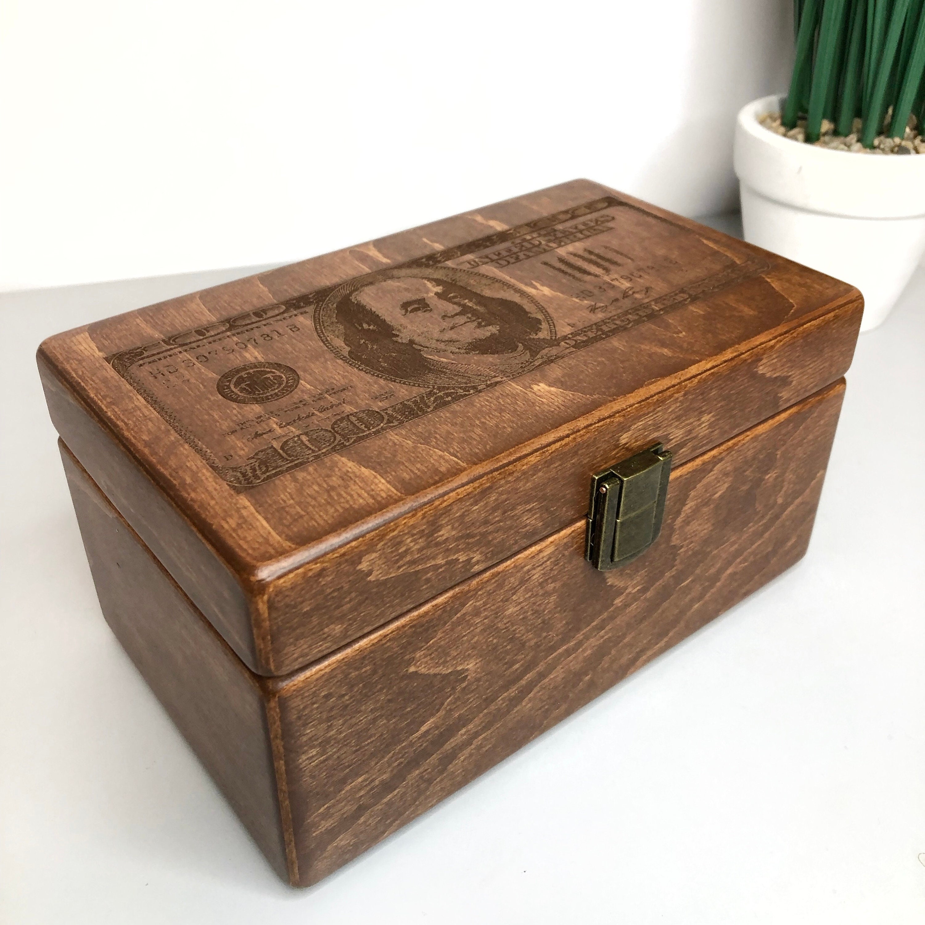 Money Storage Box Money Box Wooden Money Box Custom Box for - Etsy