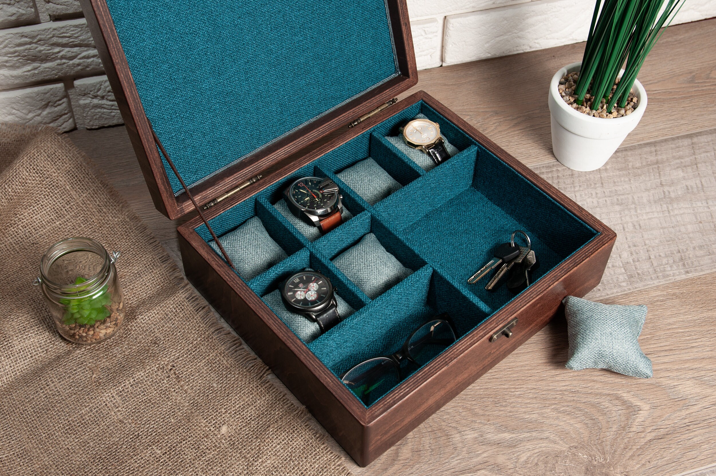 Personalized Watch Box Watch Box DS16 Jewelry Boxwood Watch - Etsy