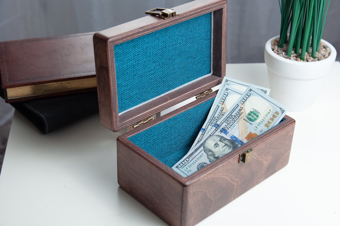 Money Storage Box Money Box Wooden Money Box Custom Box for - Etsy