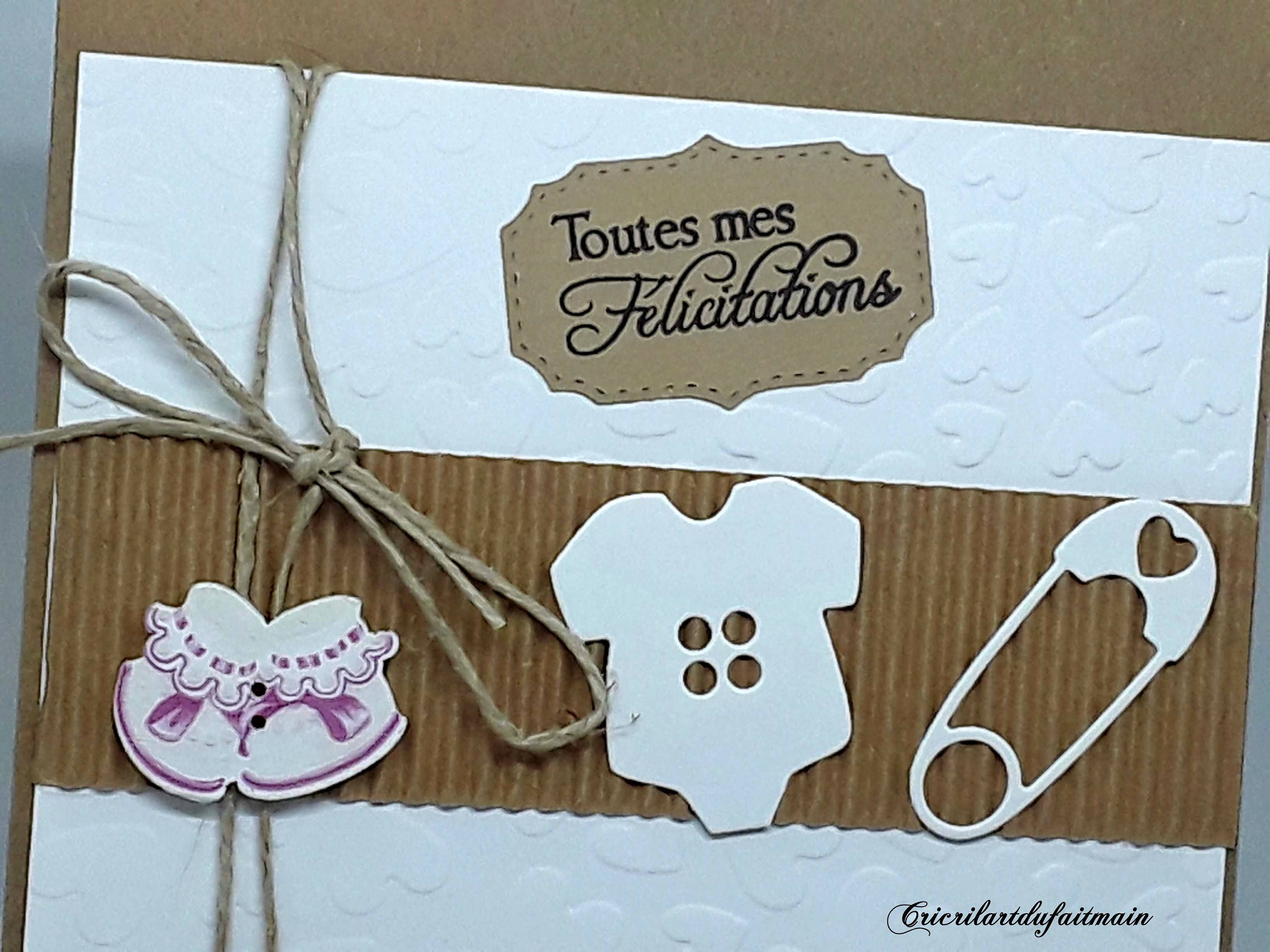 Carte de naissance. Carte naissance fille. Carte félicitation naissance ...