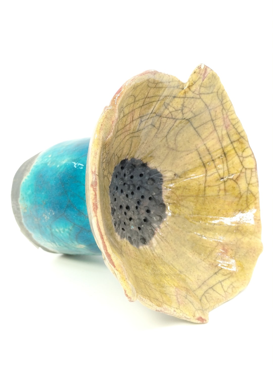 Decorative Flower in Raku - Etsy