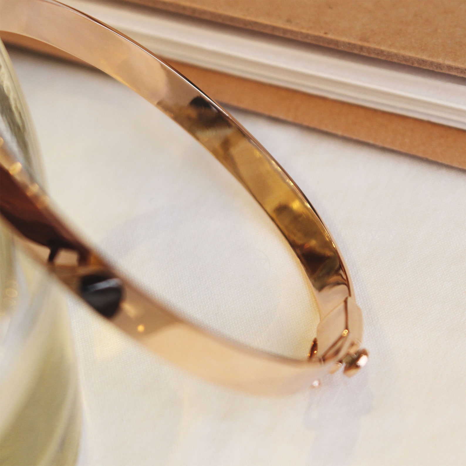 14K18K Solid Gold FLAT Bangle Bracelet/gold Bangle - Etsy