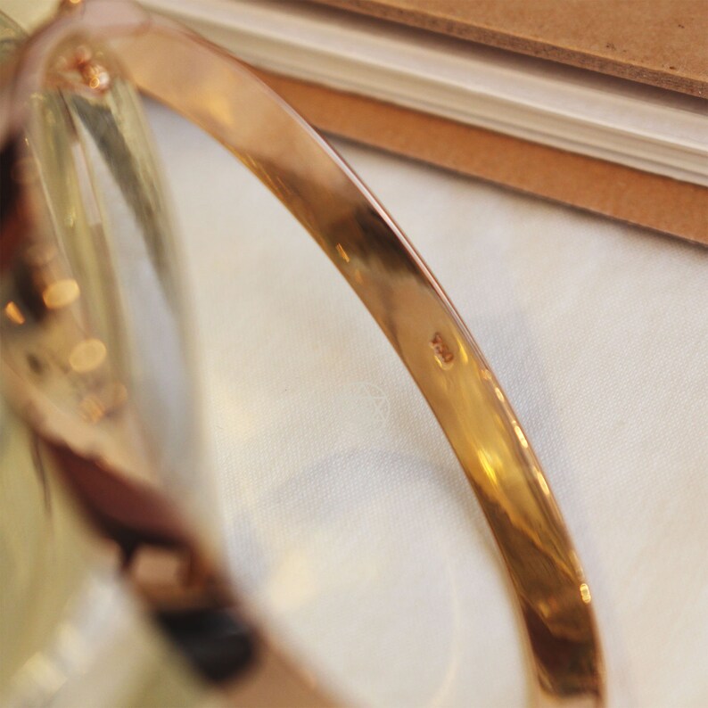 14K18K Solid Gold FLAT Bangle Bracelet/gold Bangle - Etsy