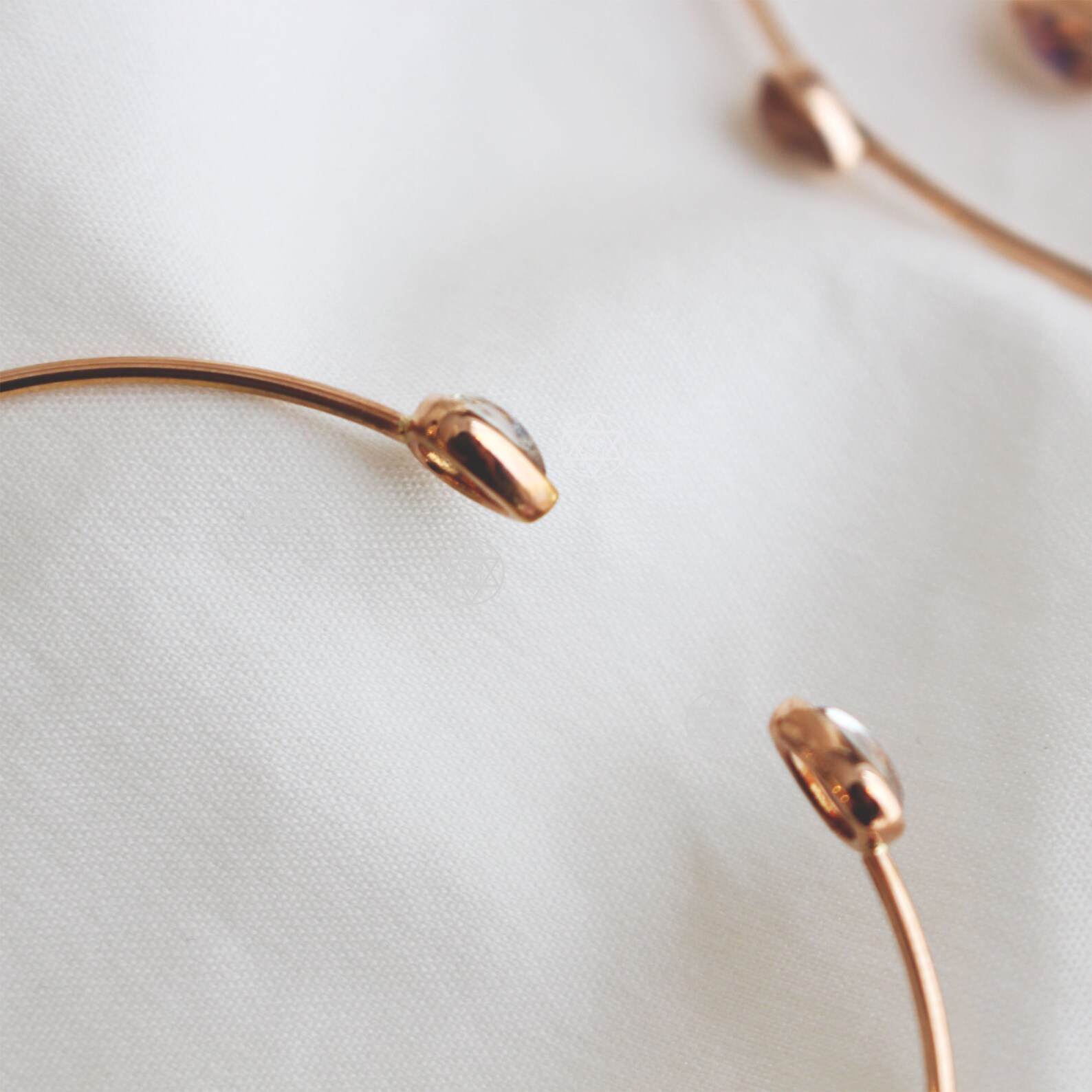 14K Solid Gold Duet RAINBOW MOONSTONE Open Bangle | Etsy