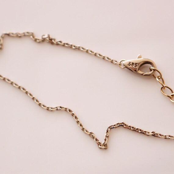 14K Solid Champagne Gold Chain Bracelet/solid Yellow Gold | Etsy