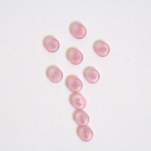 Pack of 20 Buttons With Small Diameter 6mm With 2 Holes Doll Button ...