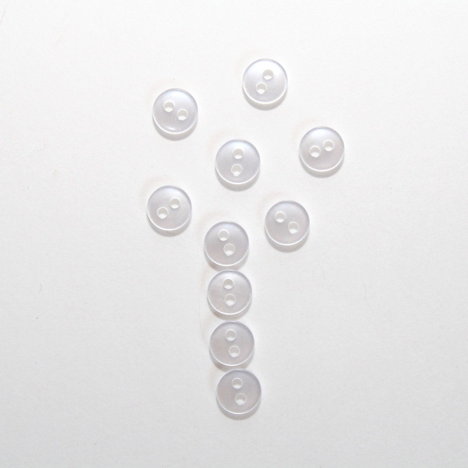 Set of 20 Buttons with Small Diameter 6mm with 2 Holes Button | Etsy