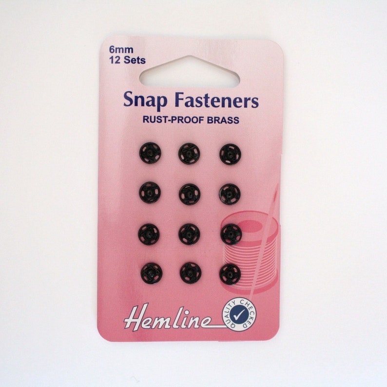 Pressure Buttons Metal to Sew 6mm Color Black or Silver Set of - Etsy